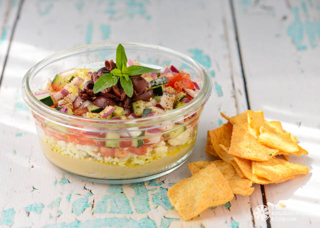 Layered Greek Dip {Secret Recipe Club}